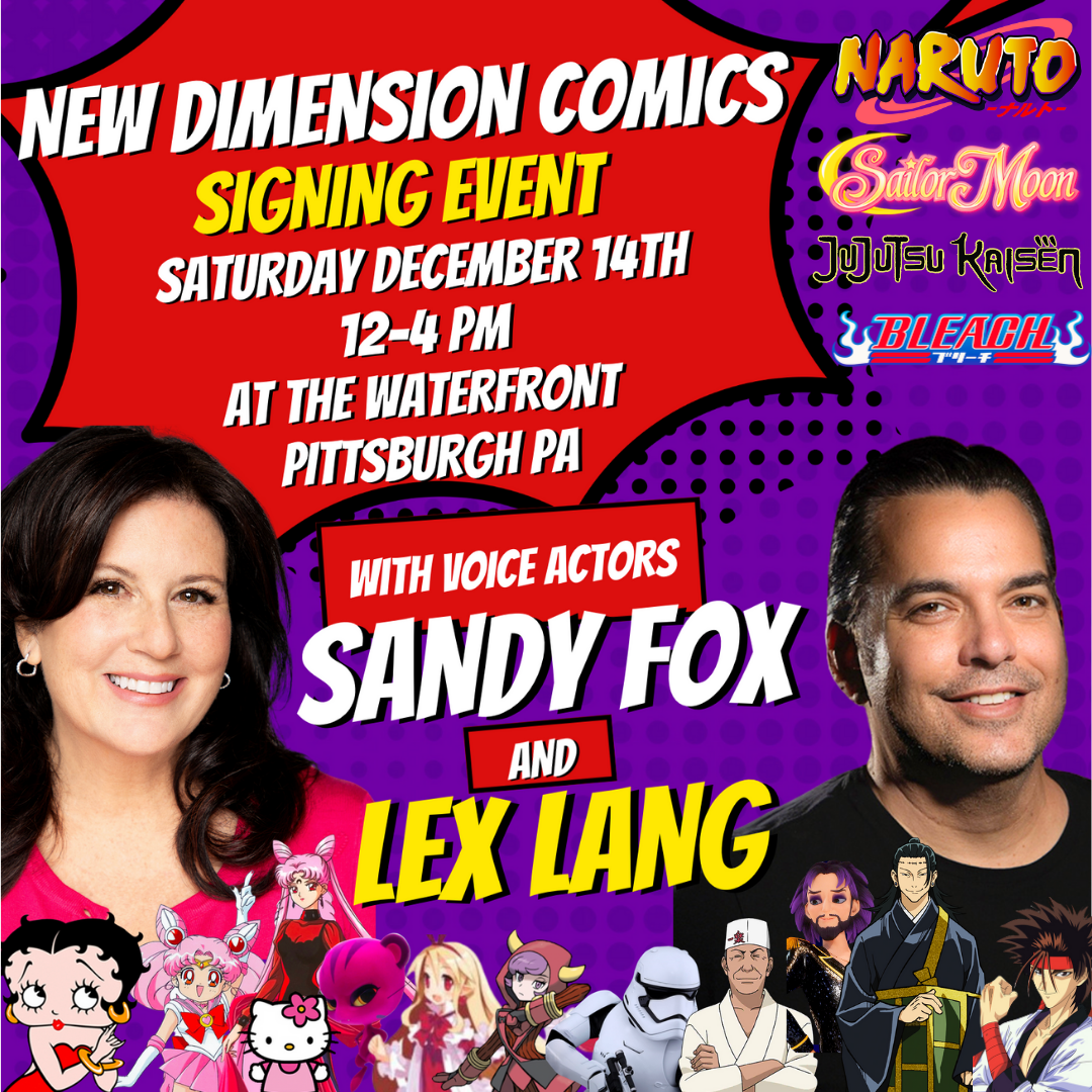 Sandy Fox and Lex Lang Signing Event – Waterfront – New Dimension Comics